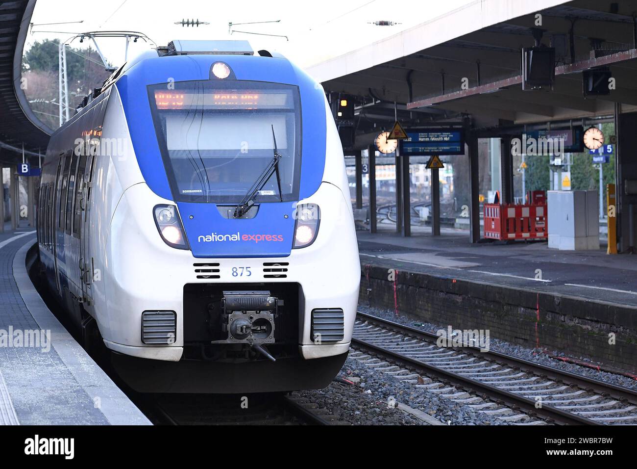 Streik der GDL bei der Bahn am 11.01.2024 ist der Zugverkehr der Deutschen Bahn massiv durch den ...