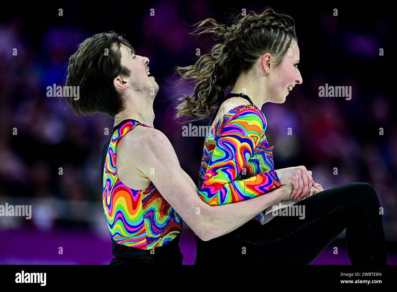 Kaunas, Litauen. 12. Januar 2024, Charise MATTHAEI & Max LIEBERS (GER ...