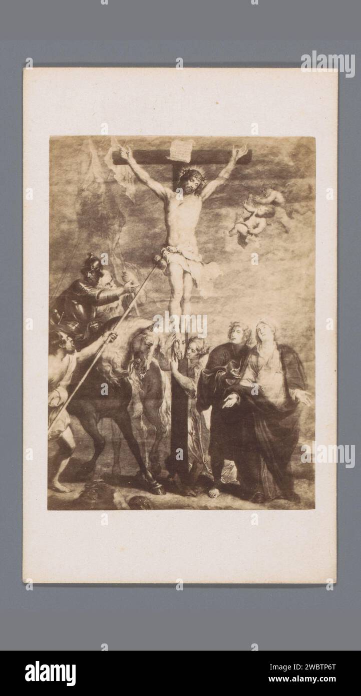 Fotoproduktion eines Abdrucks von Christus am Kreuz zu dem Gemälde von Van Dyck, Anonym, nach ...