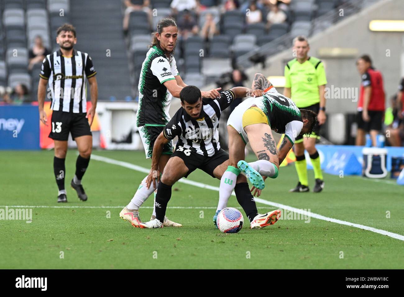12. Januar 2024; CommBank Stadium, Sydney, NSW, Australien: A-League ...