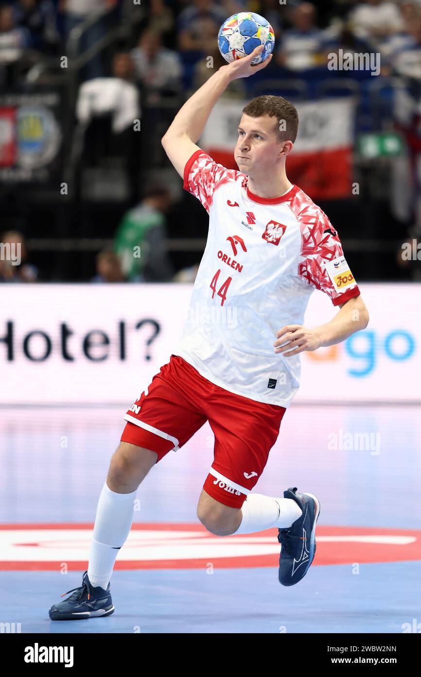 Mikolaj Czaplinski während des EHF Euro 2024-Spiels zwischen Norwegen ...