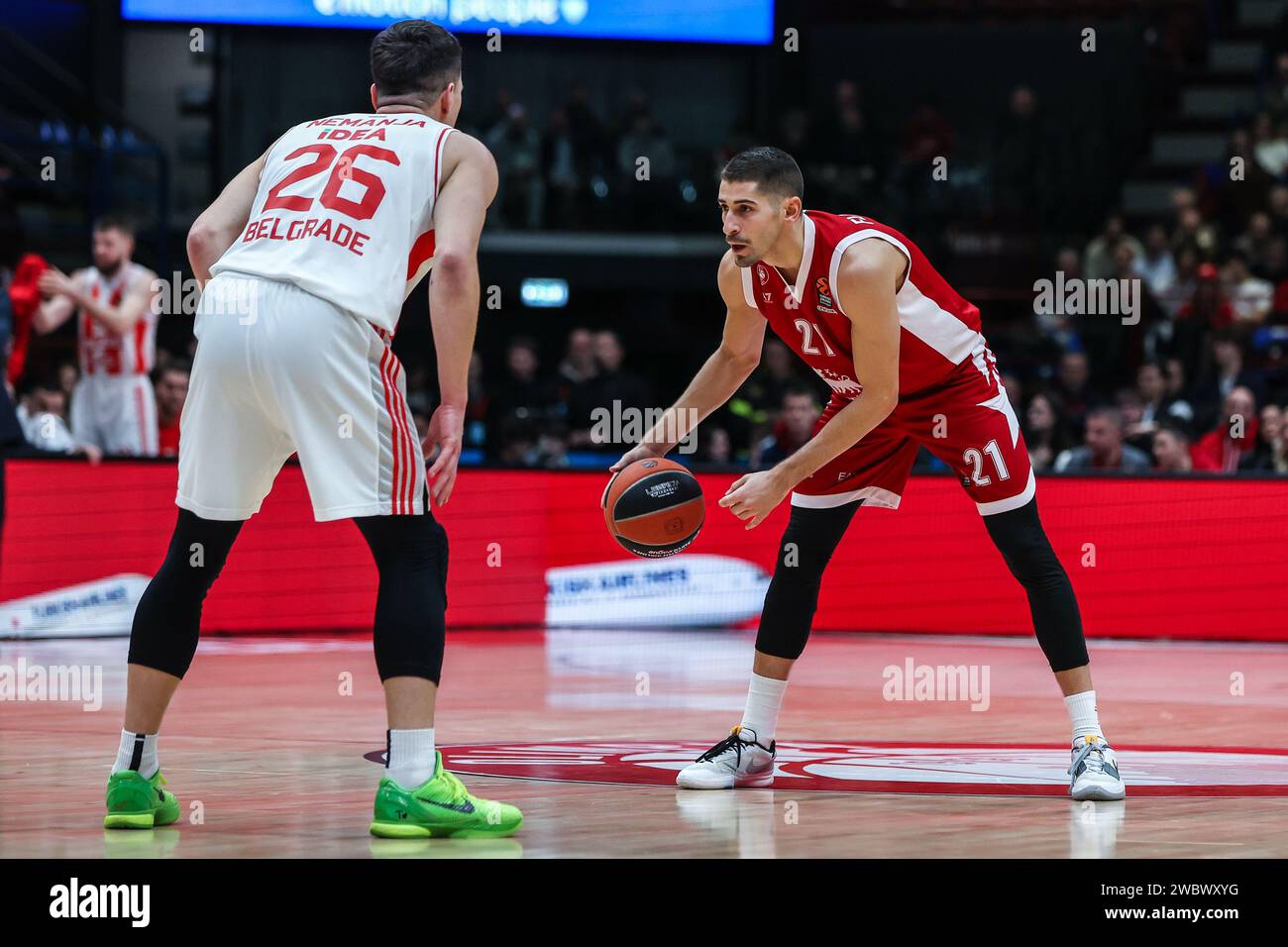 Mailand, Italien. Januar 2024. Diego Flaccadori #21 von EA7 Emporio ...