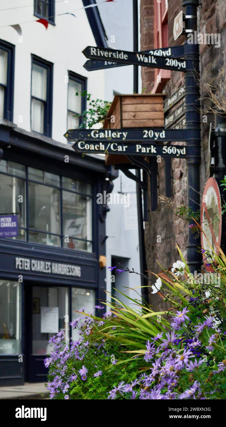 Ross on Wye, Herefordshire, eng, 24. September 2023: Die Stadt bietet ...