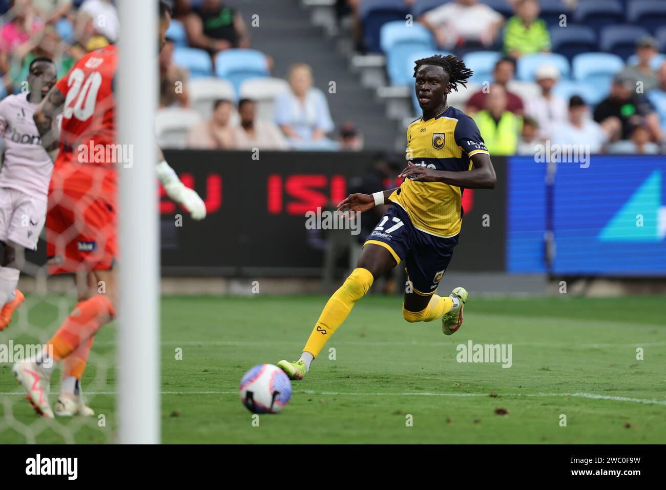 Sydney, Australien. Januar 2024. Jing Reec von Central Coast Mariners ...
