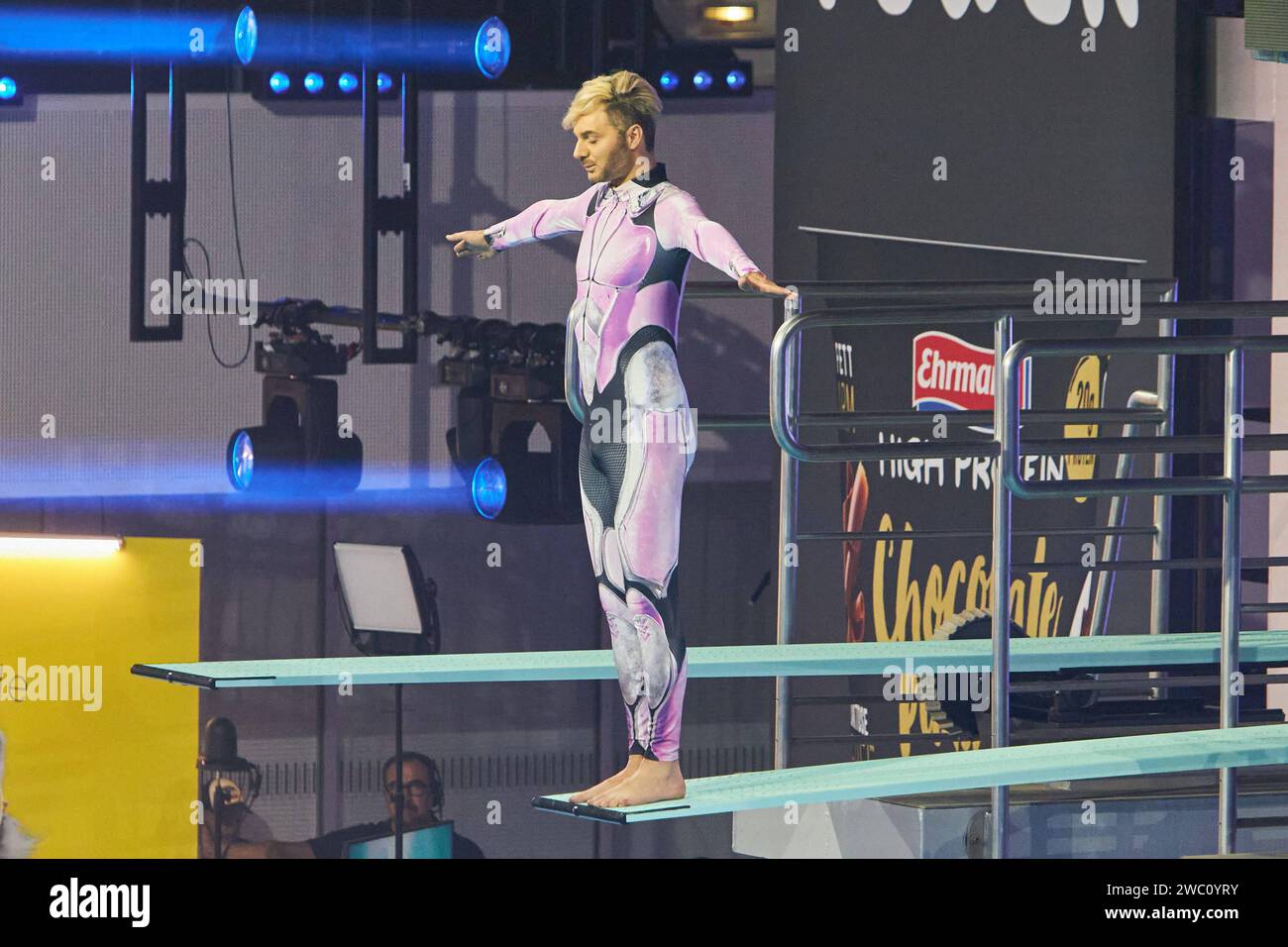 Sam Dylan - Livesendung des RTL Turmspringen 2024 im Berliner Velodrom ...