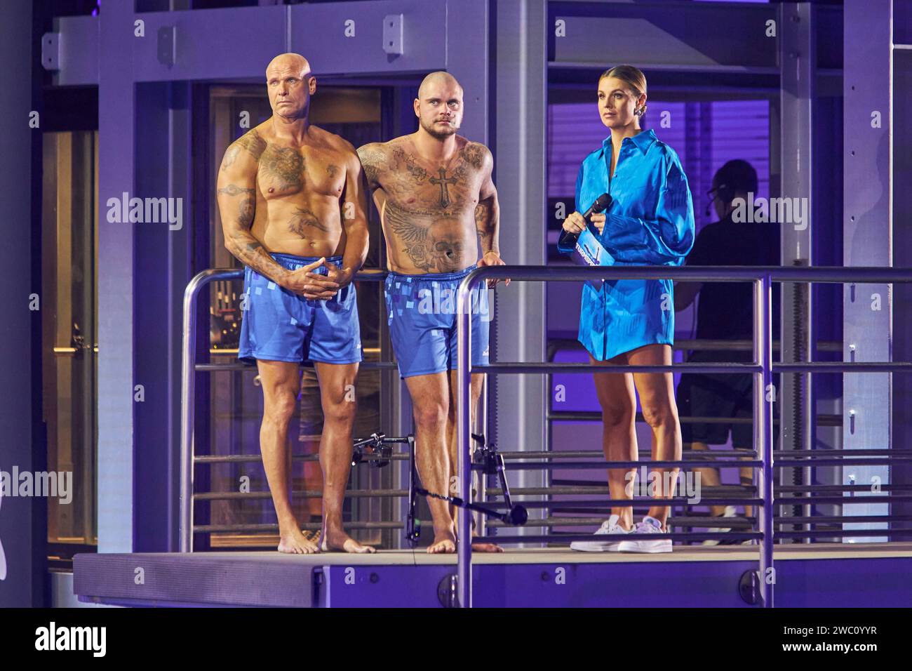 Thorsten Legat, Nico Legat und Laura Wontorra - Livesendung des RTL ...