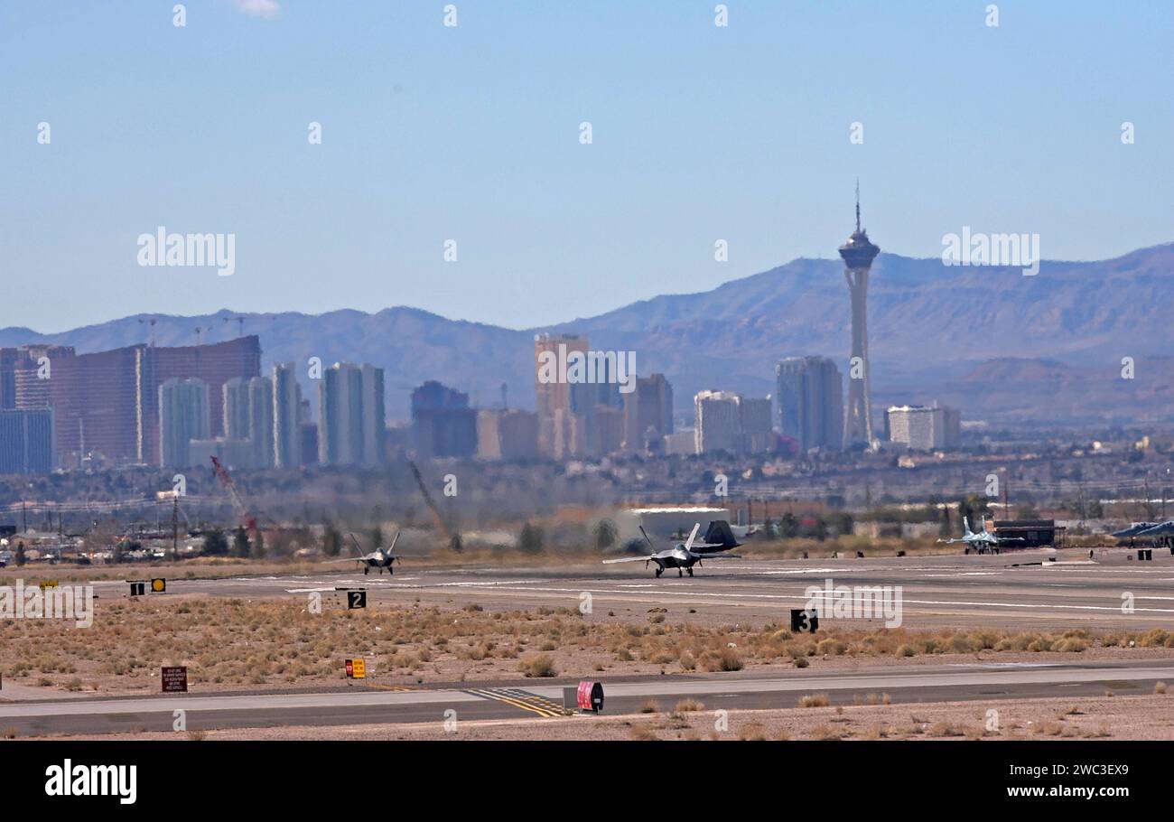 US-amerikanische Kampfflugzeuge Stealth der U.S. Air Force USAF vom Typ ...