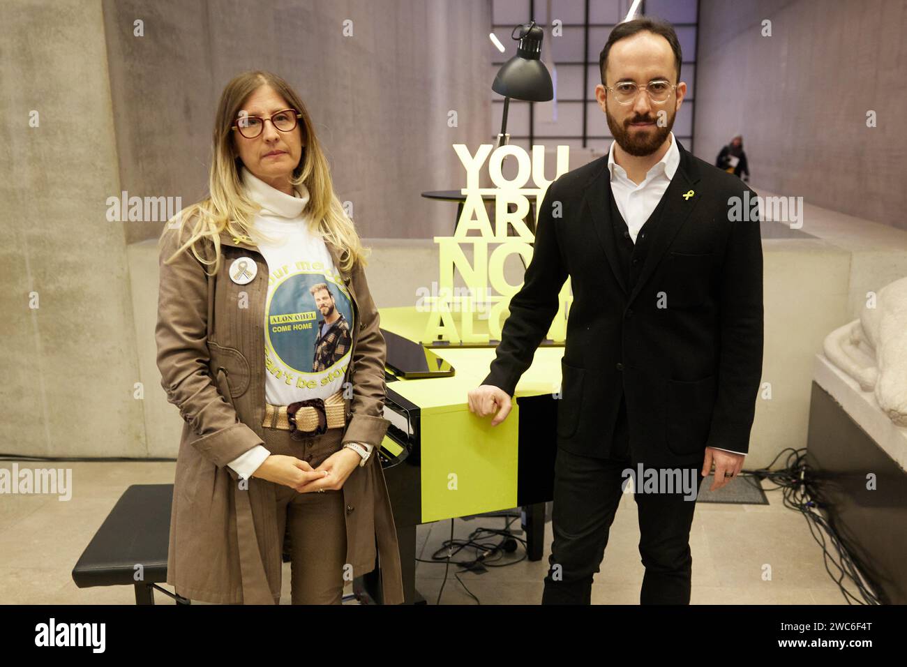 14. Januar 2024, Berlin: Idit Ohel, Mutter von Alon Ohl, der von der ...