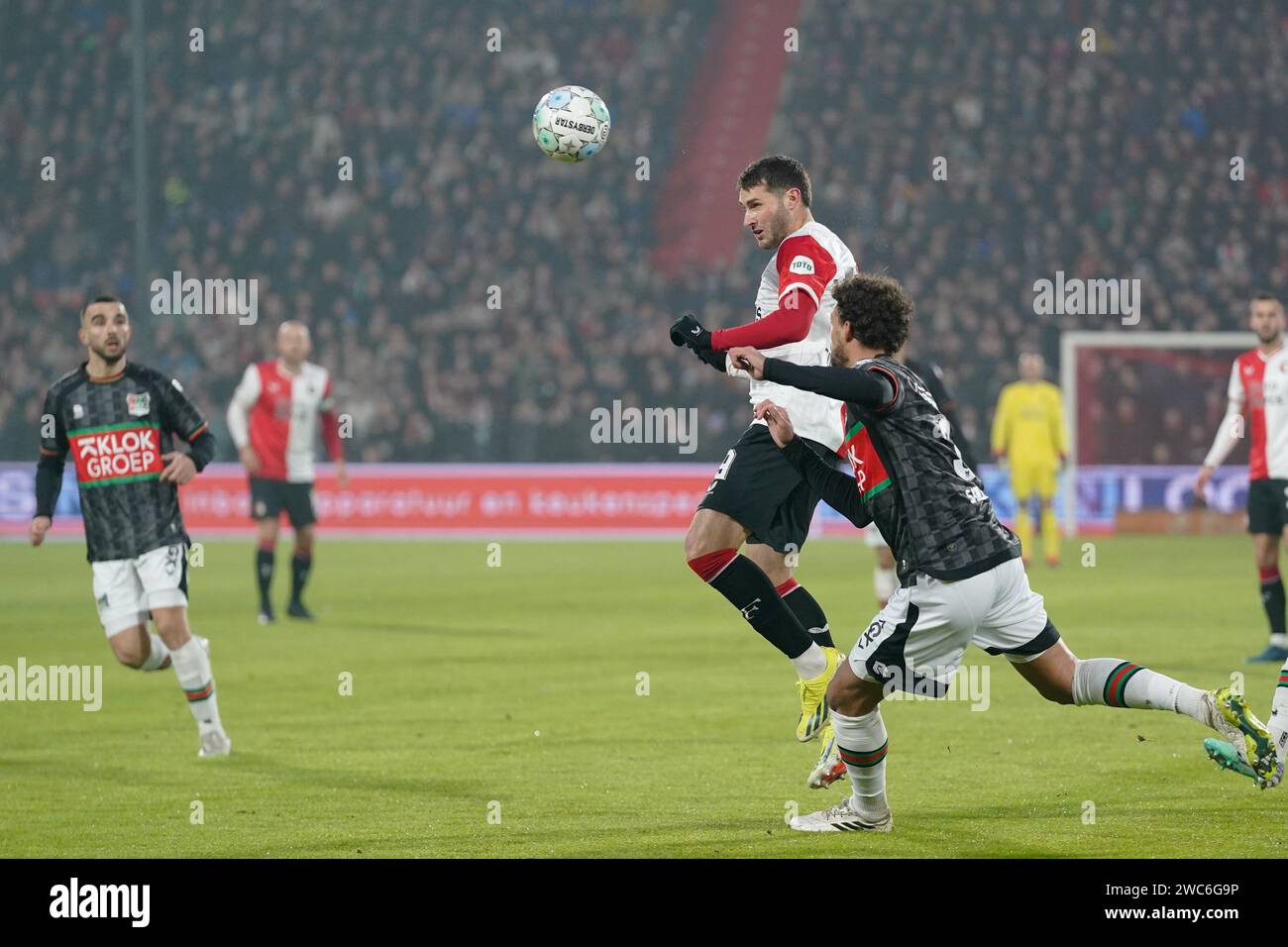 ROTTERDAM, 14-01-2024 , Stadion Feijenoord / de Kuip , niederländische ...