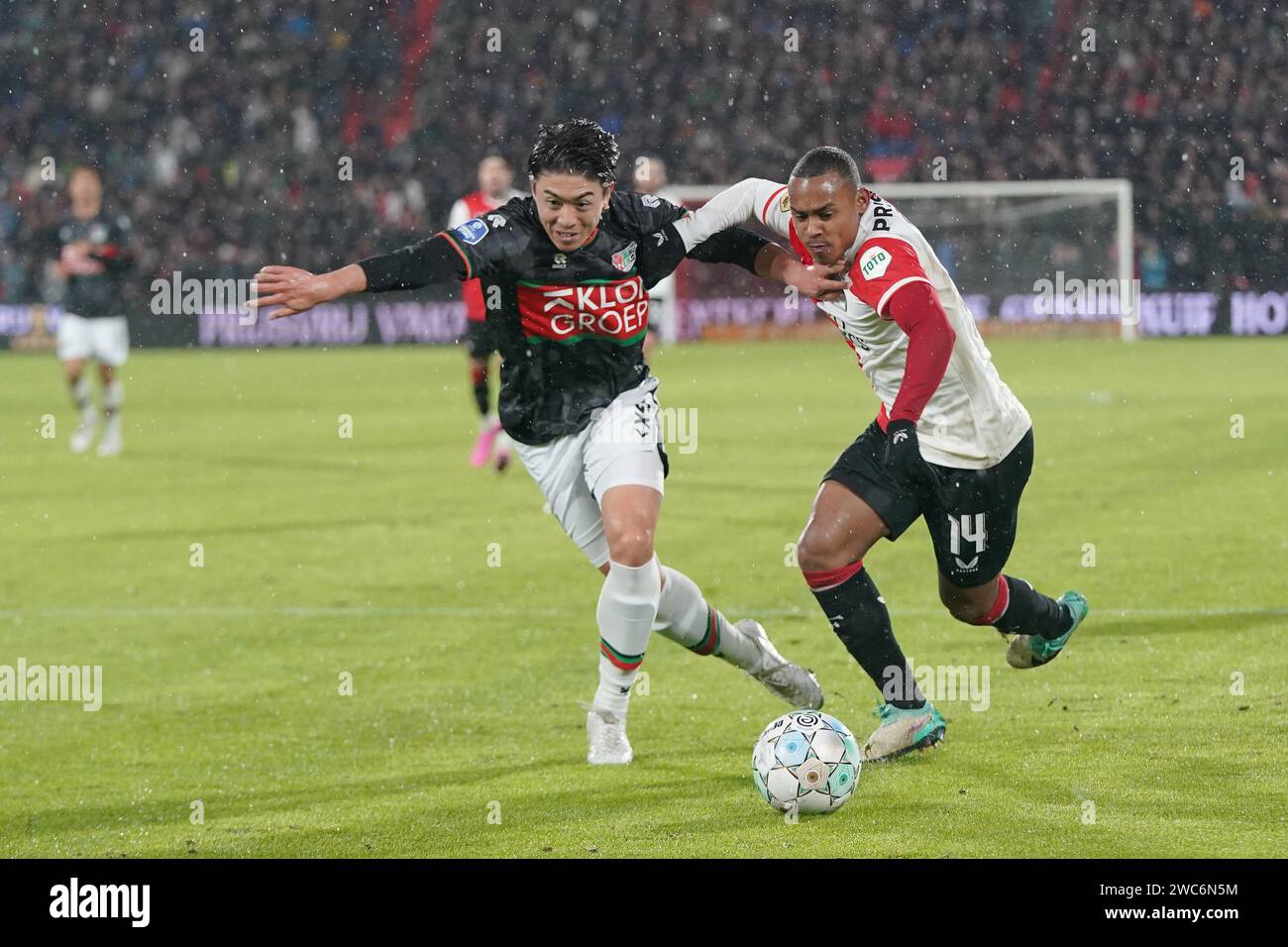 ROTTERDAM, 14-01-2024 , Stadion Feijenoord / de Kuip , niederländische ...