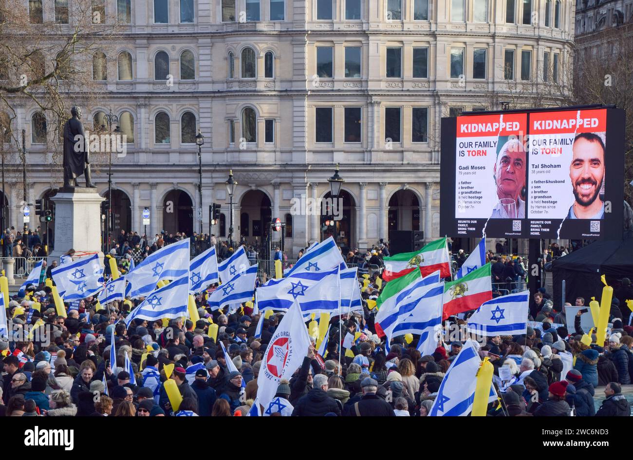 London, Großbritannien. Januar 2024. Tausende pro-israelische ...