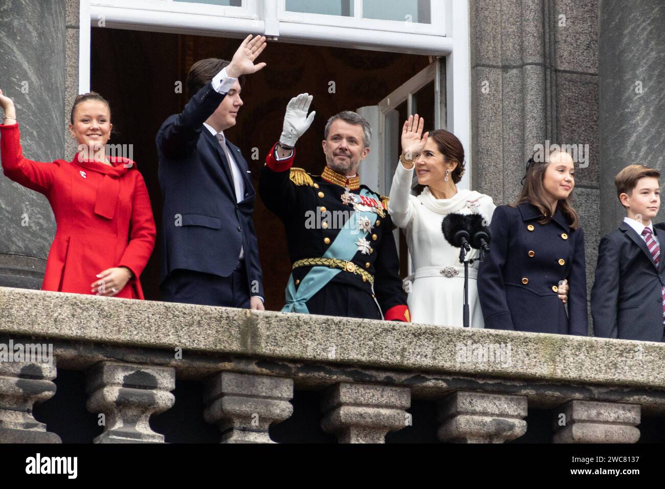 König Frederik X., Königin Maria, Kronprinz Christian, Prinzessin ...