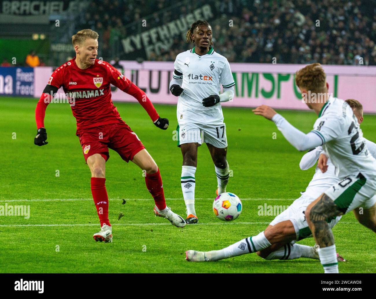 Sport, Fußball, Bundesliga, 2023/2024, Borussia Mönchengladbach vs. VfB Stuttgart 3:1 ...