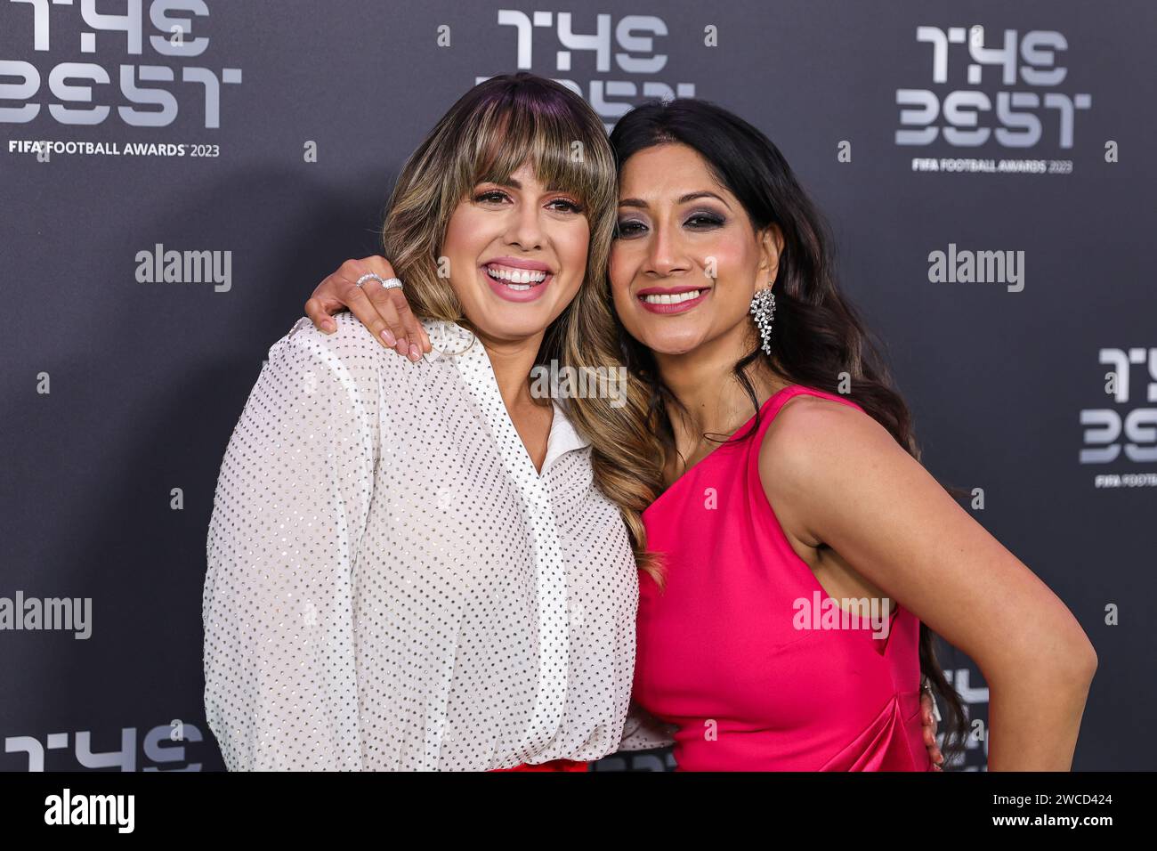 Duda Pavao und Reshmin Chowdhury und kommt auf dem grünen Teppich vor ...