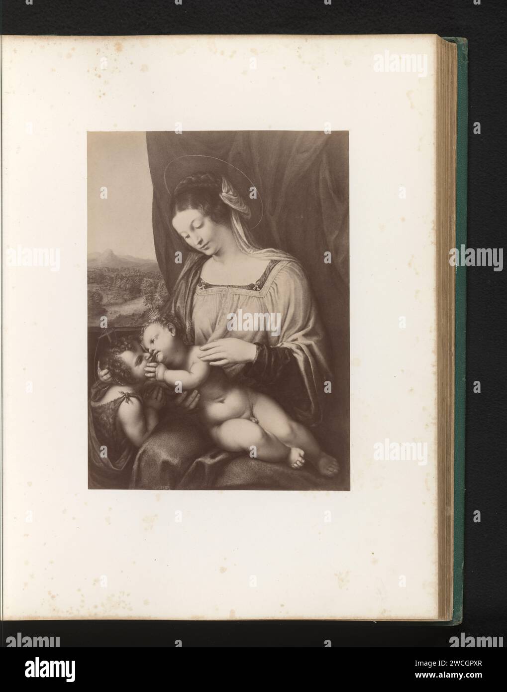 Fotoproduktion des Gemäldes Maria mit Christuskind und Johannes dem Täufer von Vincenzo Tamagni ...