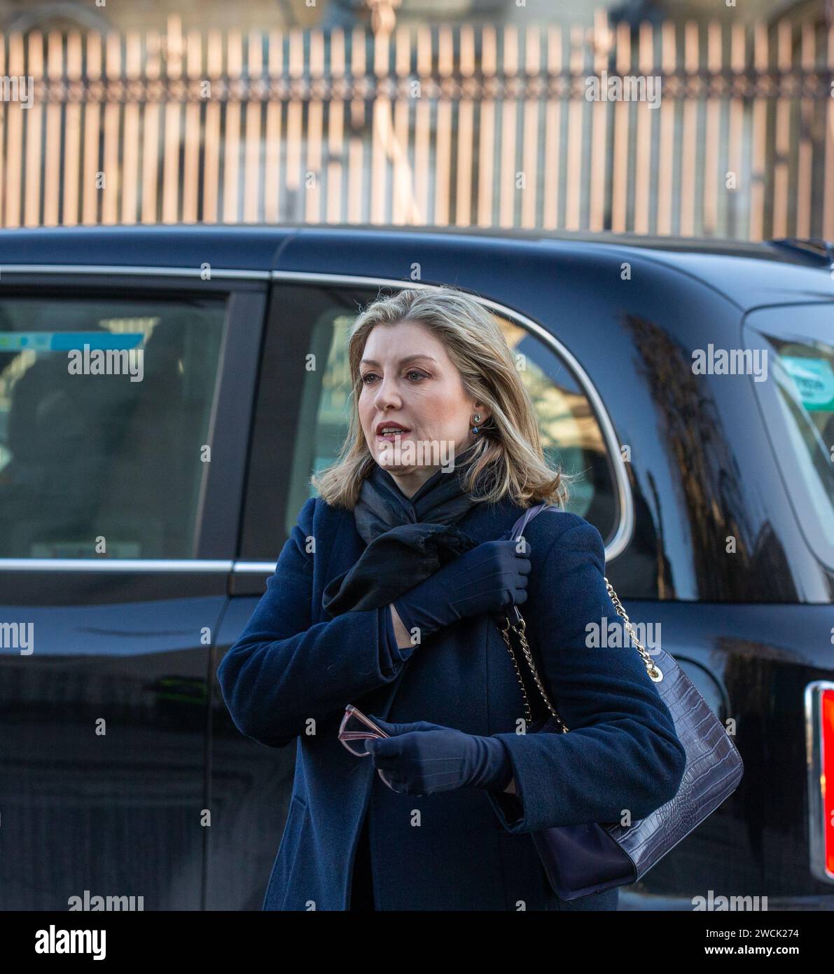 London, uk, 16. Januar 2024 Penny Mordaunt, Leader des House of Commons ...