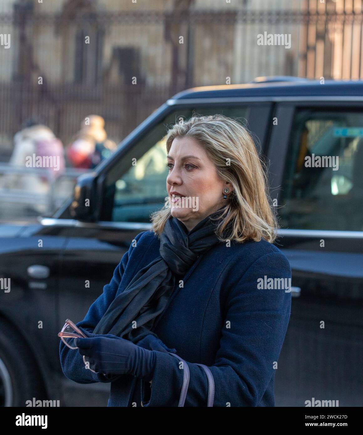 London, uk, 16. Januar 2024 Penny Mordaunt, Leader des House of Commons ...