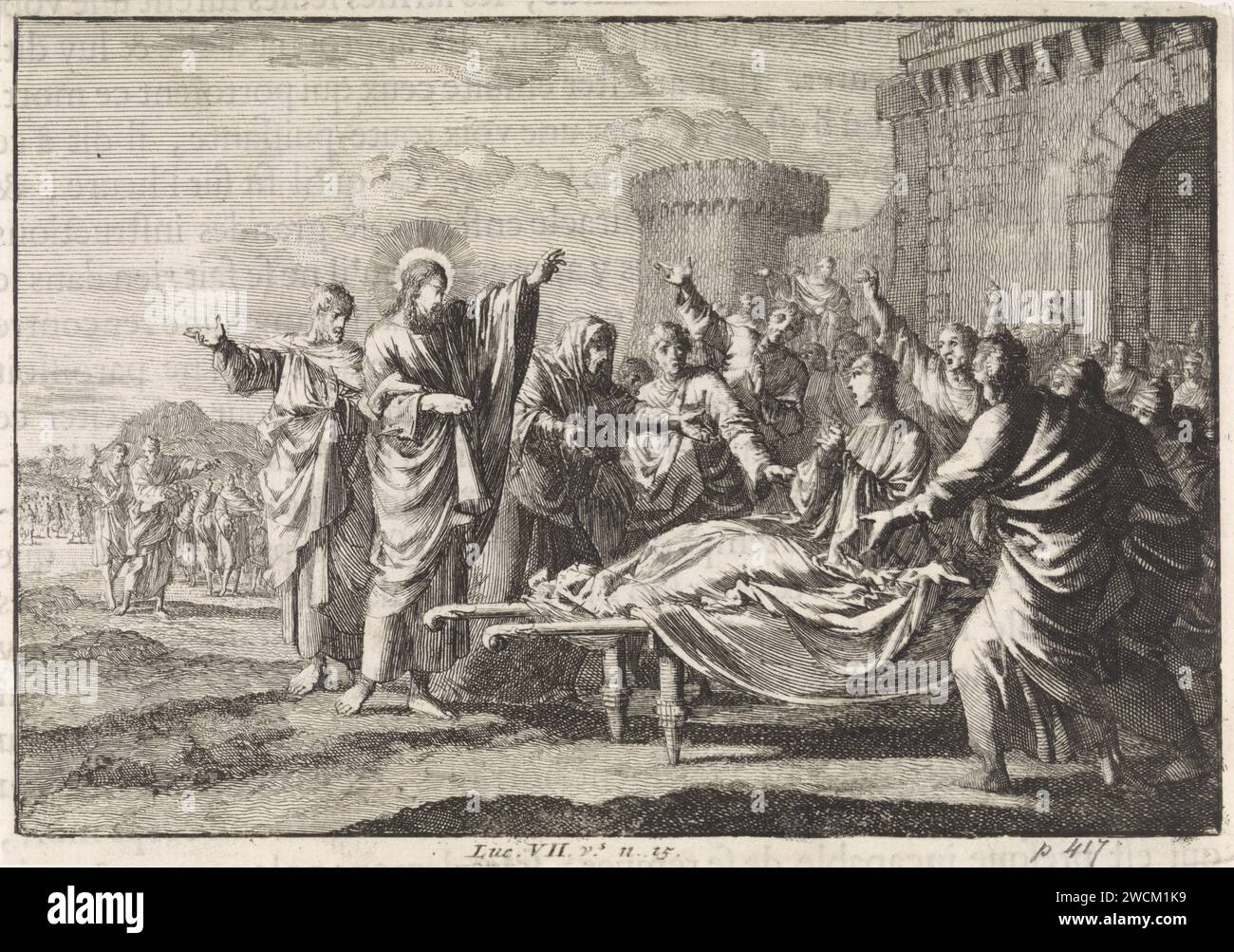 Opwekking the Young man in NaIn, Jan Luyken, 1703 – 1762 Print Maker ...
