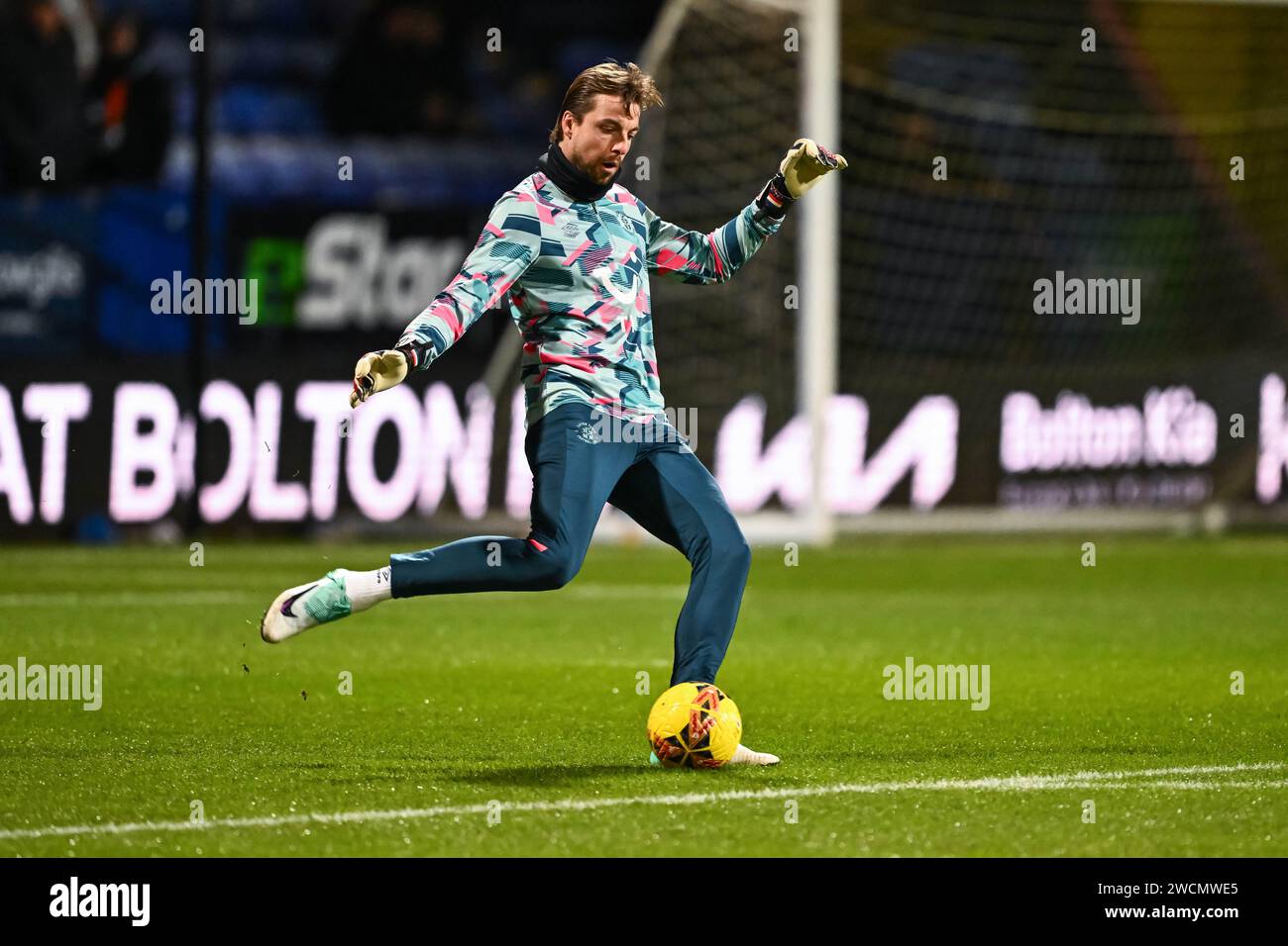 Tim Krul von Luton Town während des Vorspiels vor dem Emirates FA Cup ...