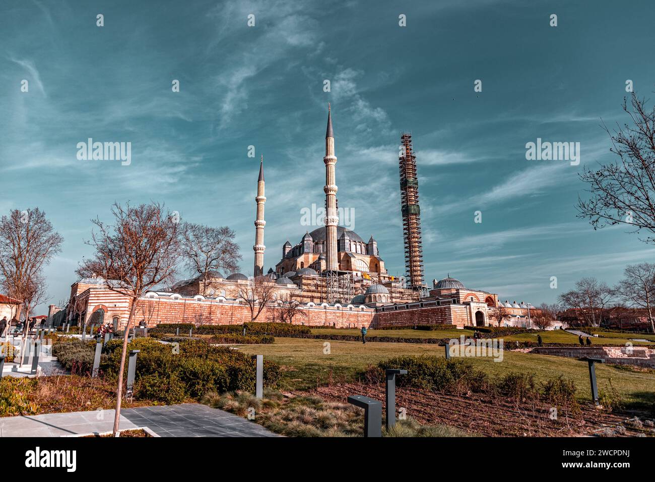 Edirne, Turkiye – 14. Januar 2024: Die Selimiye-Moschee ist eine ...