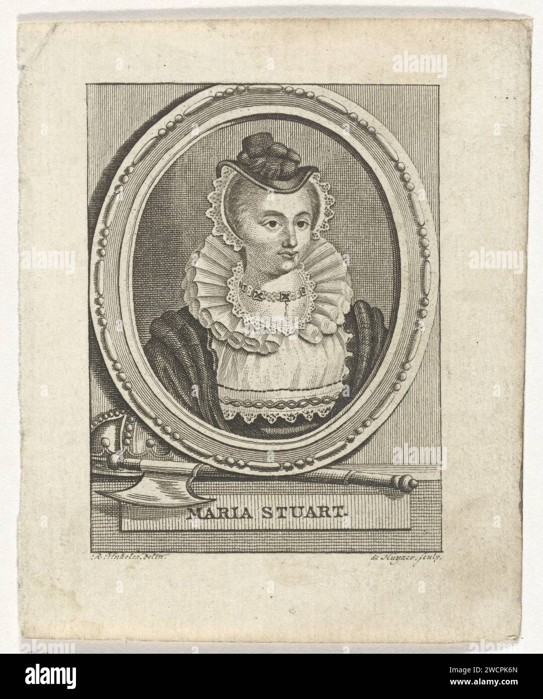 Porträt von Königin Maria I. Stuart, van Scotland, Carel Jacob de ...
