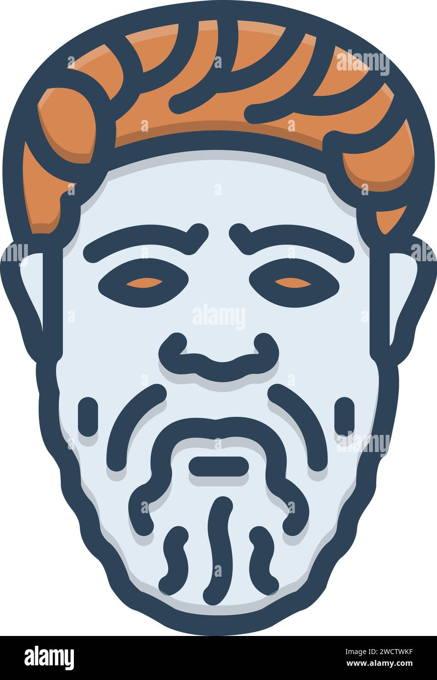 Statue von platon Stock-Vektorgrafiken kaufen - Alamy