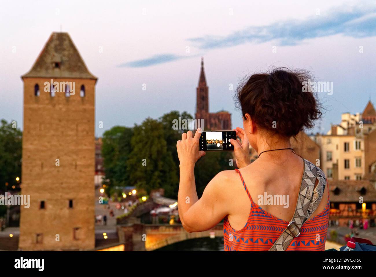 Frankreich, Bas Rhin, Straßburg, Altstadt als Weltkulturerbe von der ...
