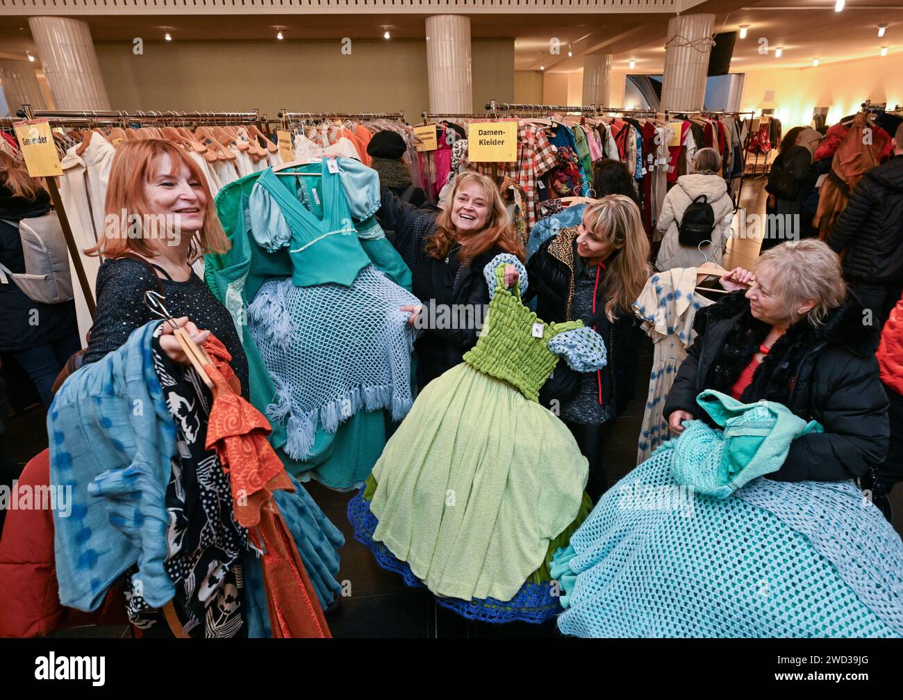 Leipzig, Deutschland. Januar 2024. Ramona Schuhknecht (von links ...
