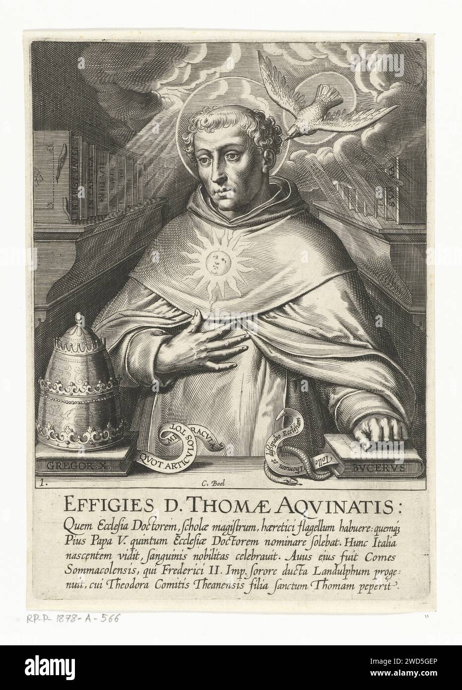 St. Thomas van Aquino, Cornelis Boel, nach Otto van Veen, 1610, ist der ...