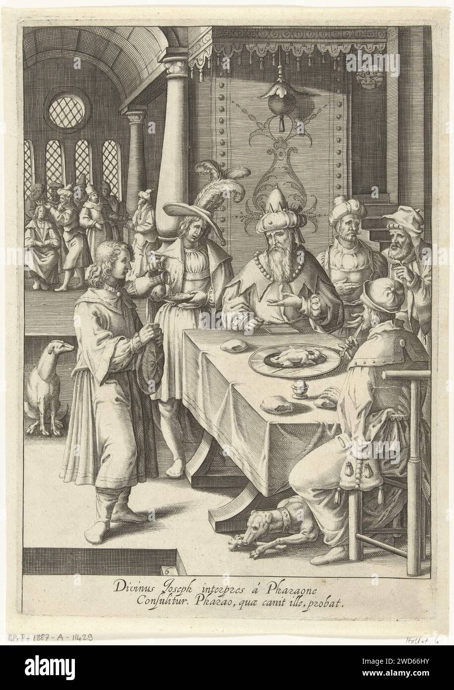 Jozef erklärt die Träume des Pharao, Robert de Baudous, 1591 - 1659 ...
