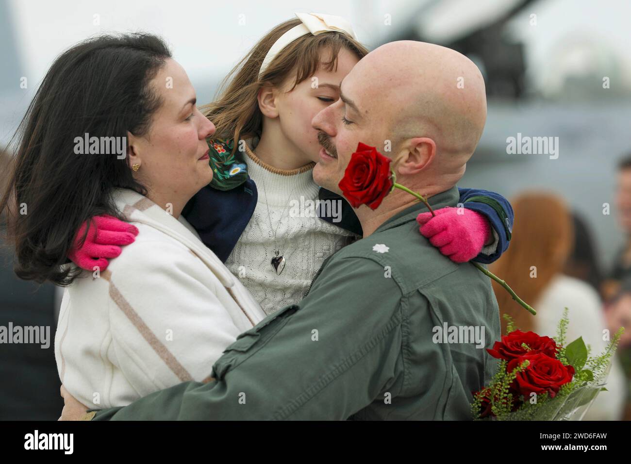Virginia Beach, Virginia, USA. Januar 2024. Ein Pilot, der der ...