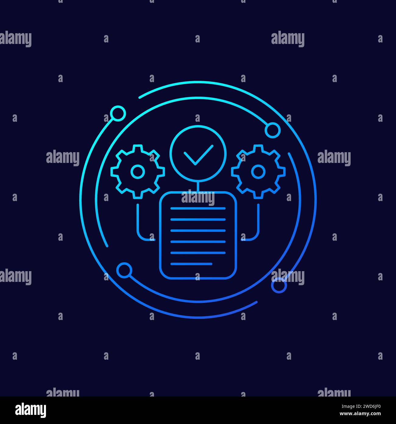 Projekt abschluss Stock-Vektorgrafiken kaufen - Alamy