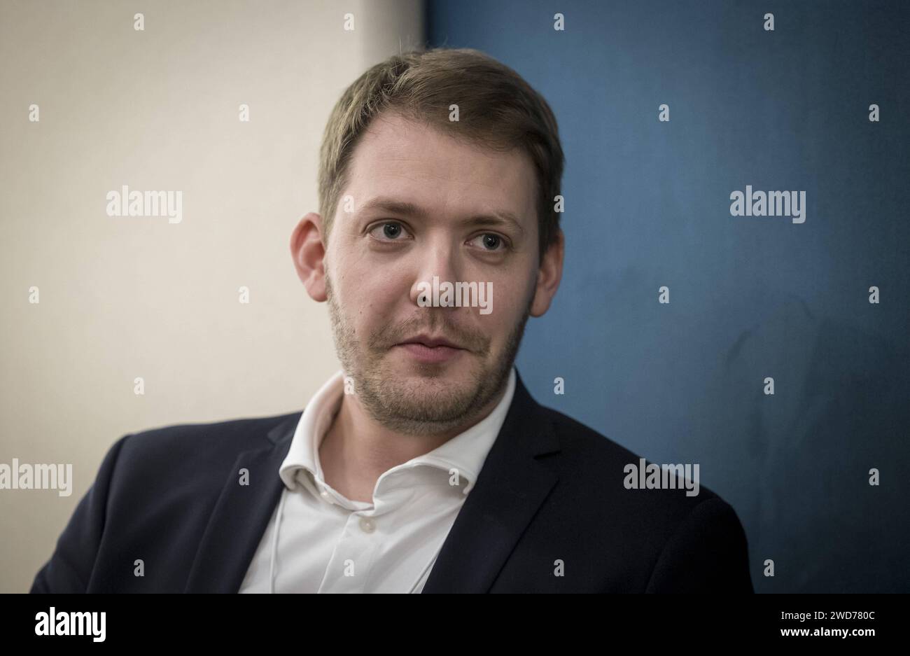 Daniel Metzler, CEO von Isar Aerospace, wurde in Davos Wehrend des ...