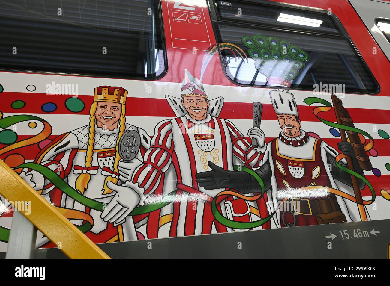 Das Kölner Karneval Dreigestirn für die Karnevalsession 2024. l-r ...