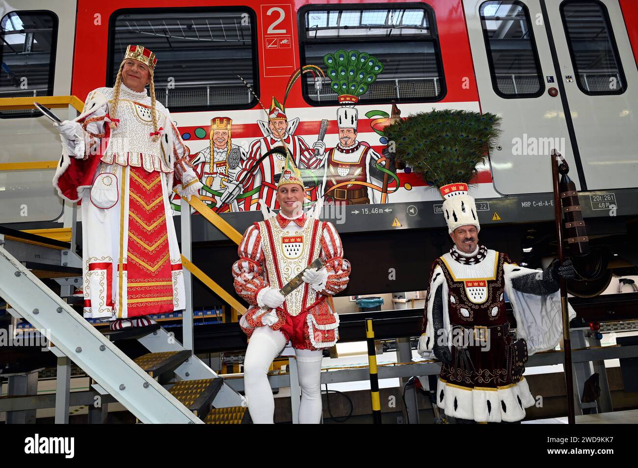 das Kölner Karneval Dreigestirn für die Karnevalsession 2024 Jungfrau ...