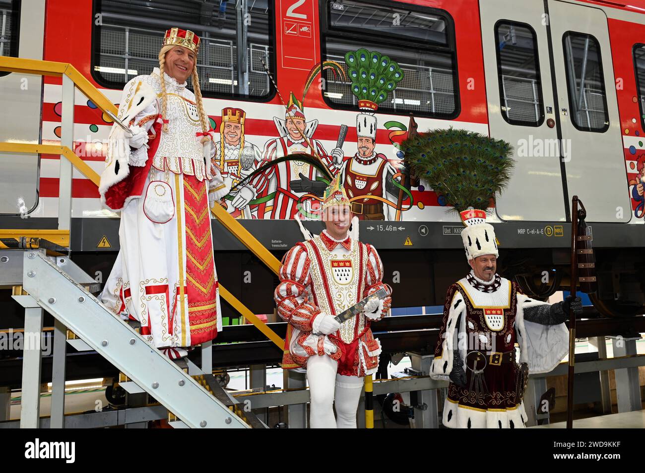 das Kölner Karneval Dreigestirn für die Karnevalsession 2024 Jungfrau ...