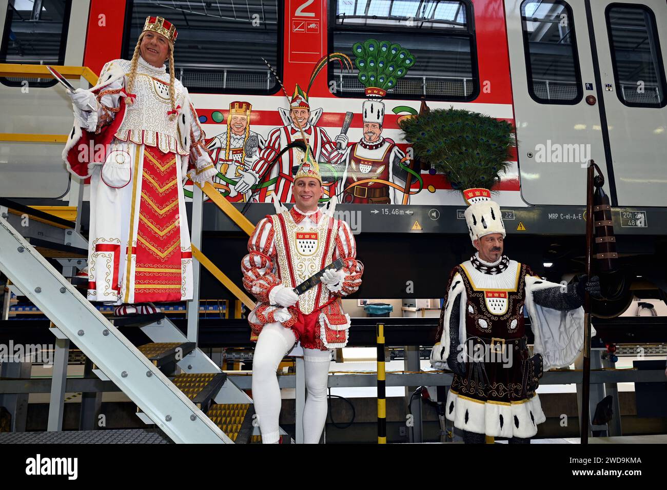 das Kölner Karneval Dreigestirn für die Karnevalsession 2024 Jungfrau ...