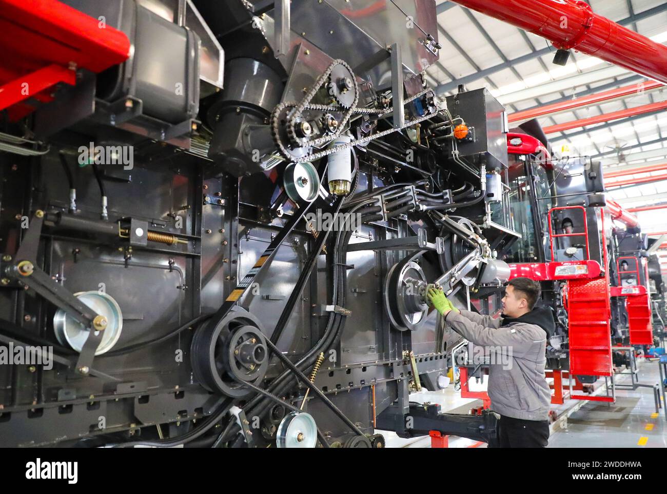GAOMI, CHINA - 20. JANUAR 2024 - die Produktionslinie eines ...