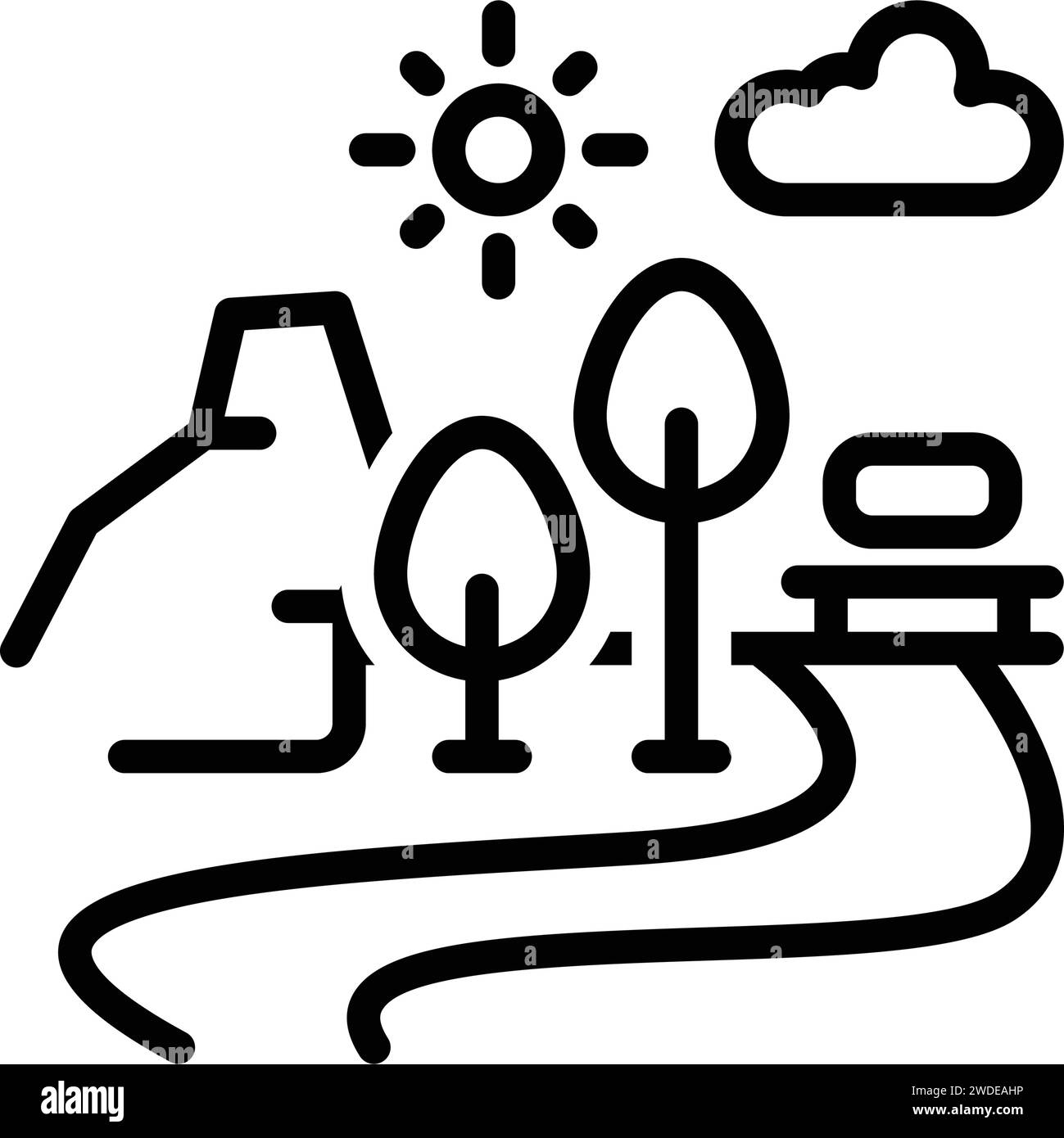 Nationalpark zeichen Stock-Vektorgrafiken kaufen - Alamy