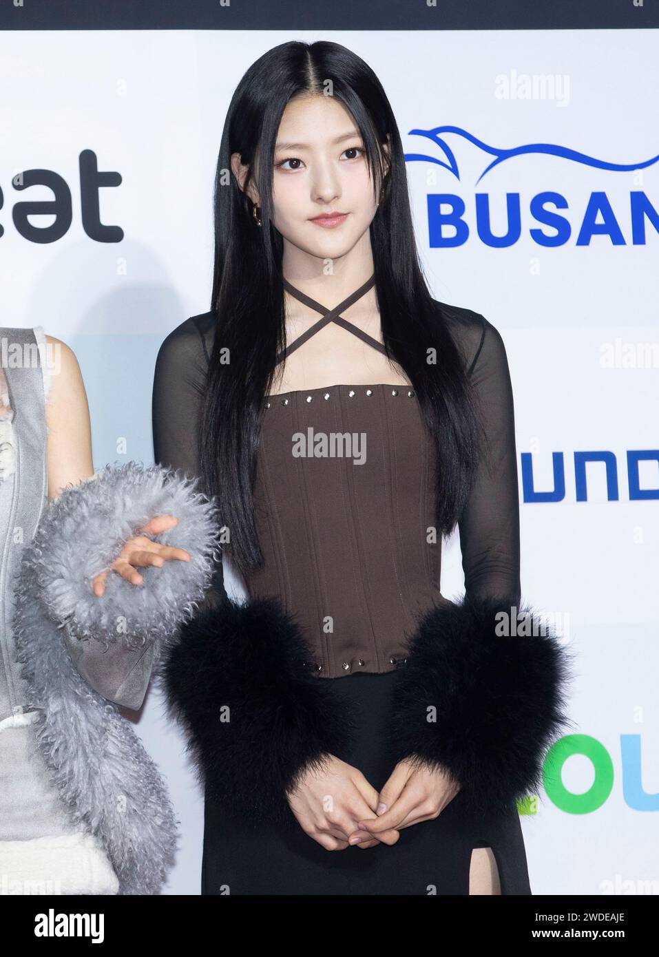 10. Januar 2024 - Busan, Südkorea: Julie aus den Vereinigten Staaten ...