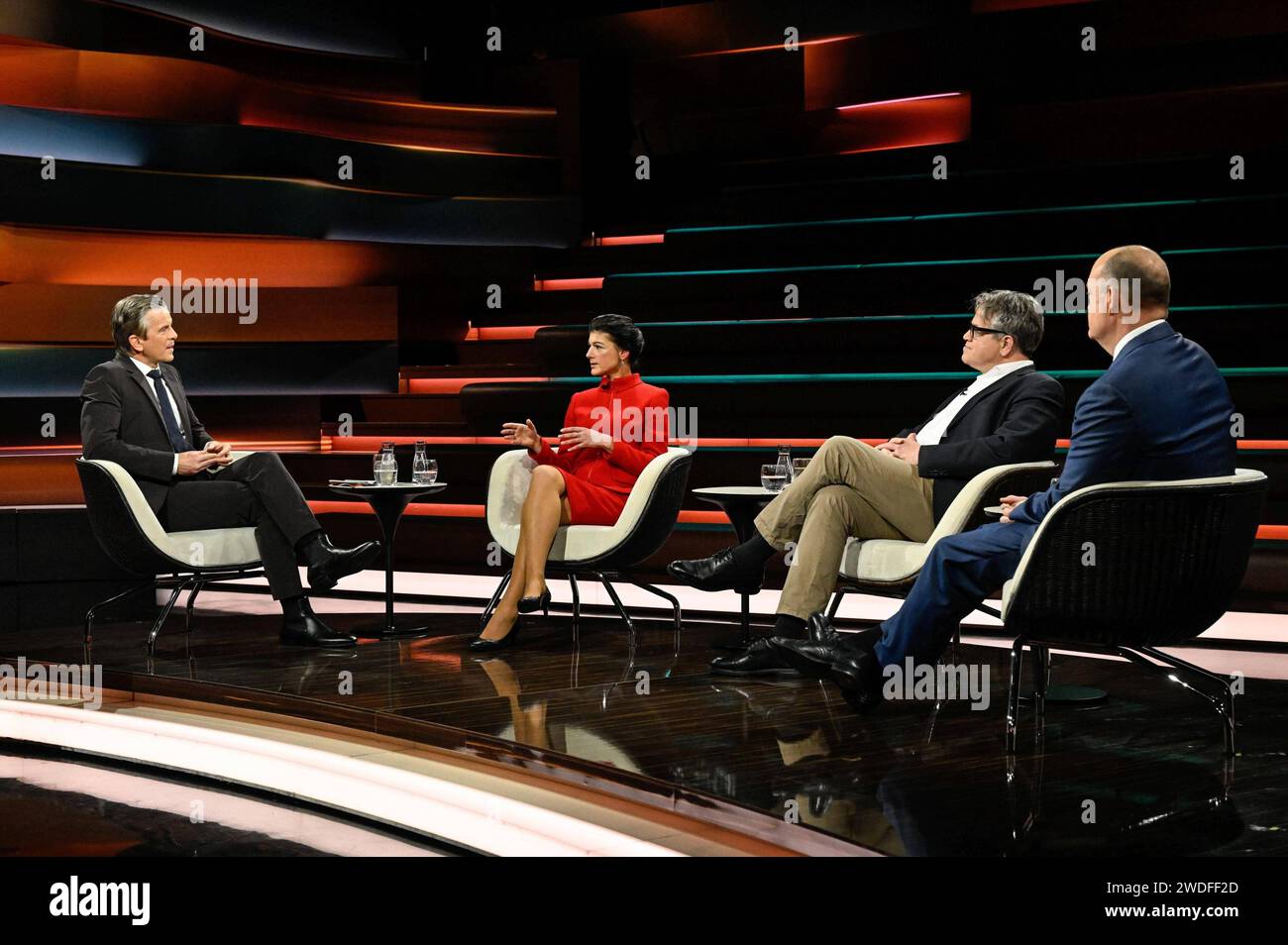 Talkrunde bei Markus Lanz , ZDF 01/24 her Markus Lanz, Sahra ...