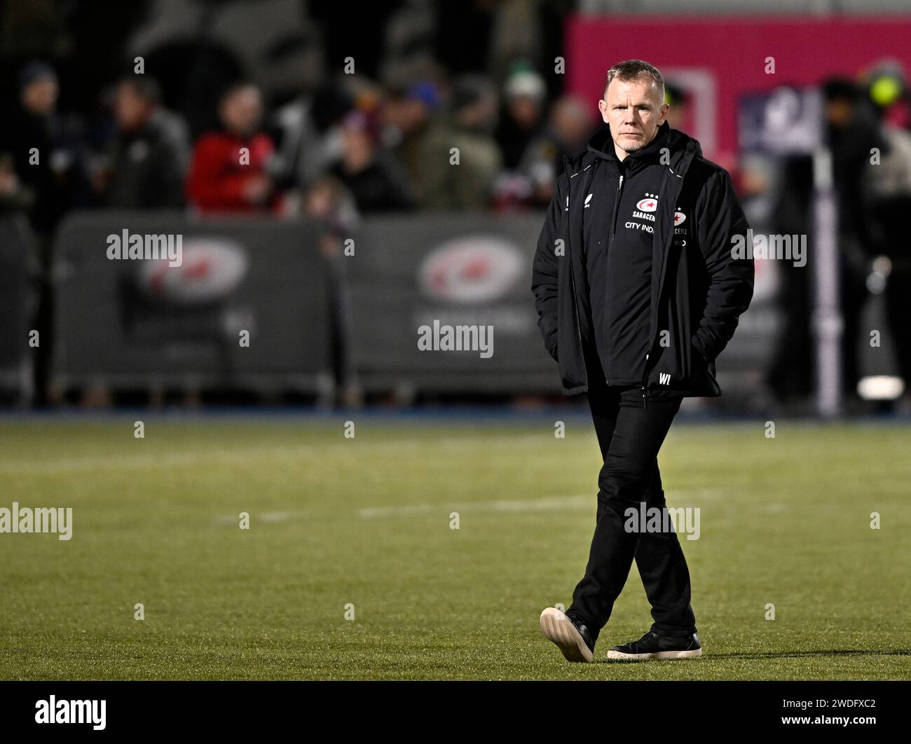 Barnet, Großbritannien. Januar 2024. EPCR Challenge Cup. Sarazenen V ...