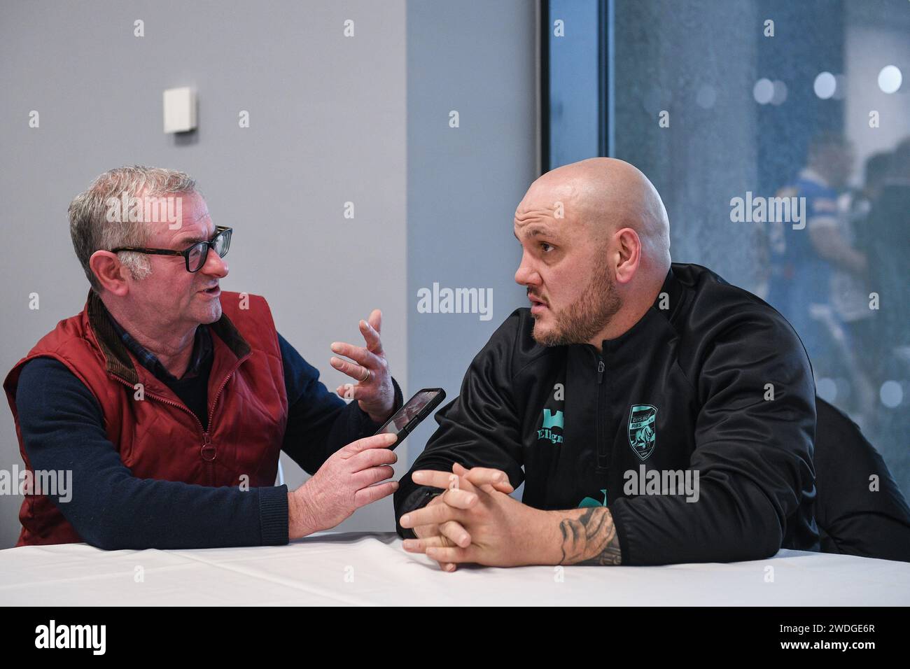 Wakefield, England – 19. Januar 2024 – Dewsbury Head Coach Dale ...