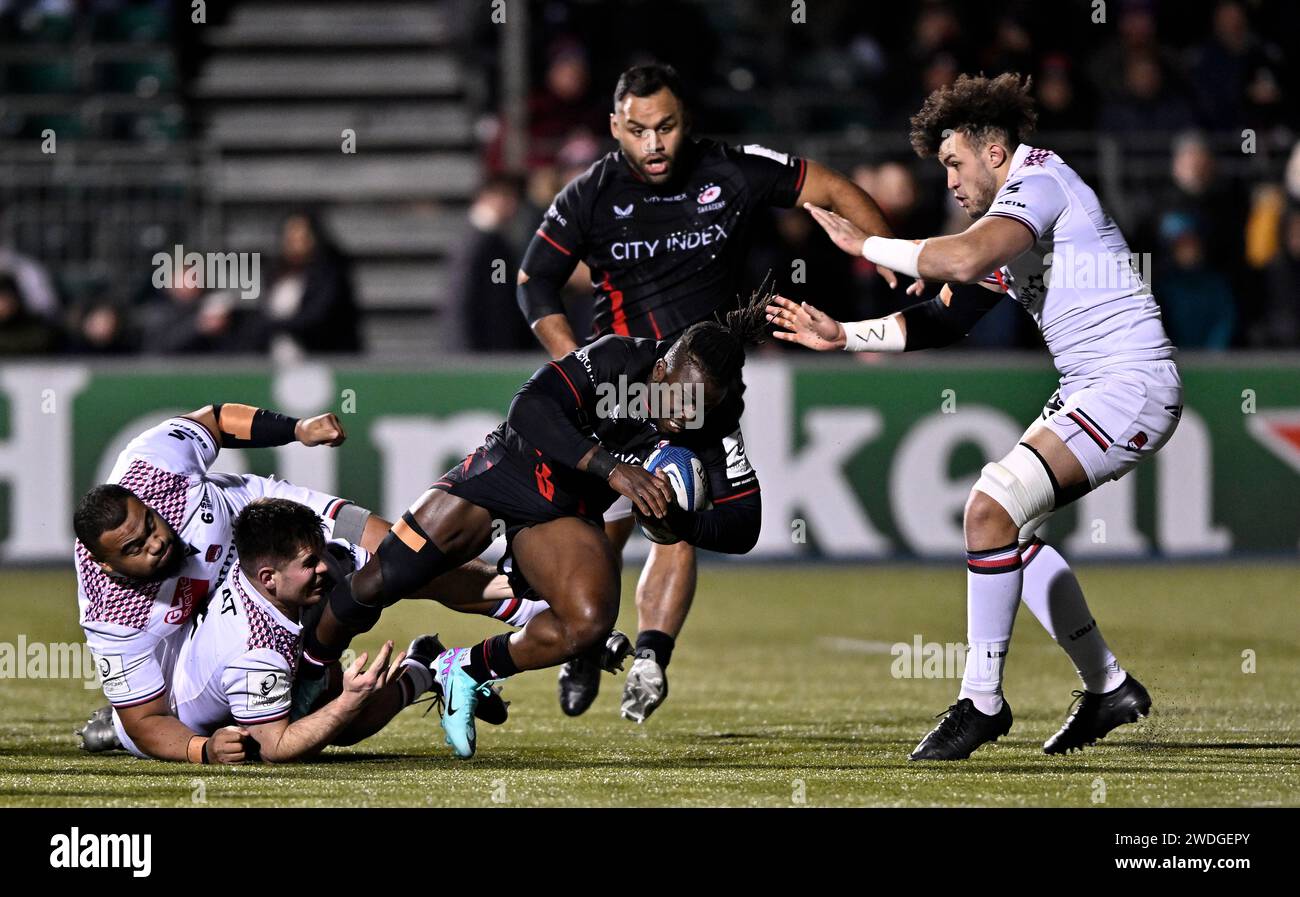 Barnet, Großbritannien. Januar 2024. EPCR Challenge Cup. Sarazenen V ...