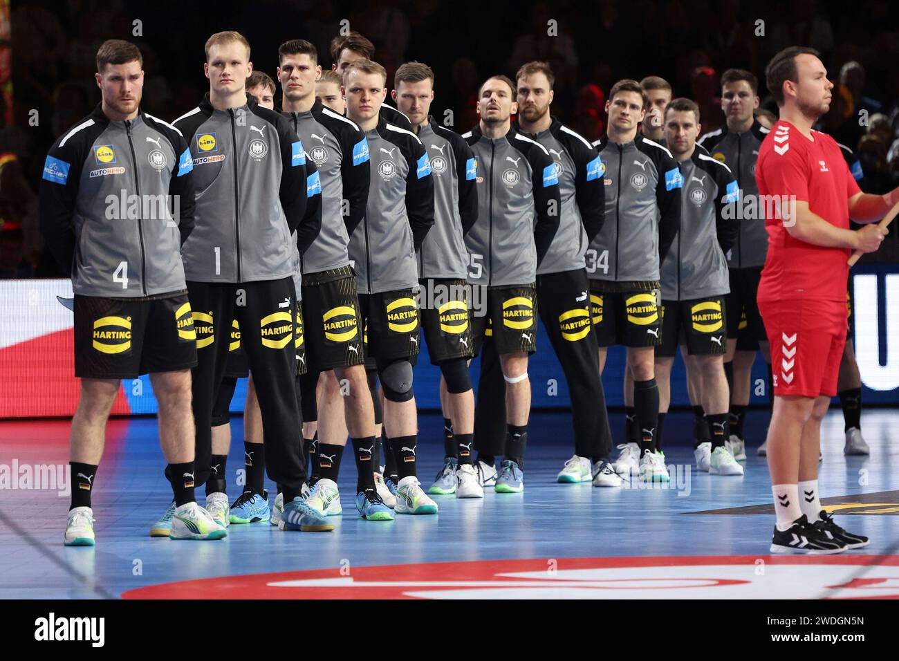 20.01.2024, Lanxess Arena, Köln, GER, EHF Euro 2024, Männer, Hauptrunde ...