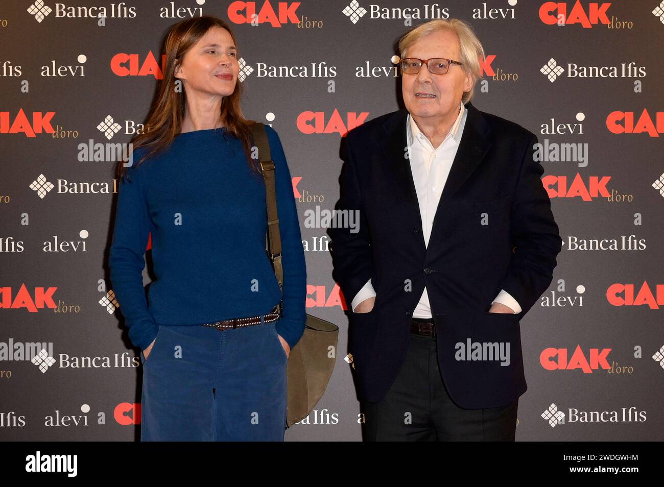 Sabrina Colle mit Ehemann Vittorio Sgarbi bei der Verleihung des ...