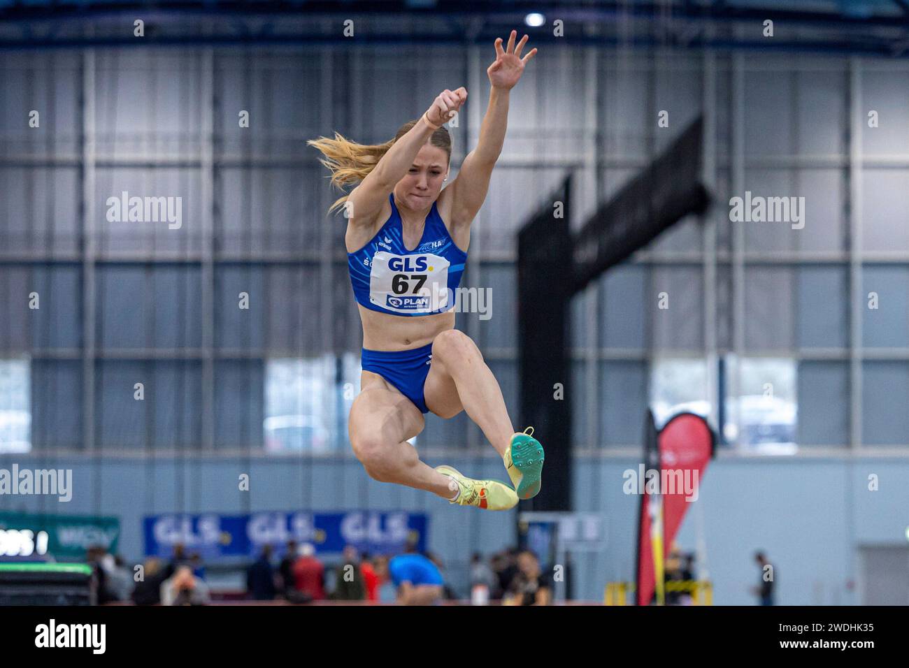 Maria Schnemilich (1. LAV Rostock) wird deutsche Fuenfkampfmeisterin ...