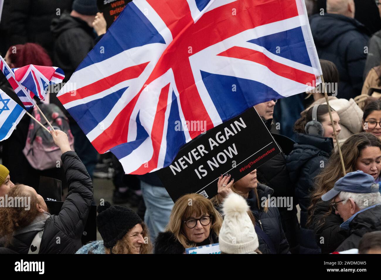 Manchester, Großbritannien. Januar 2024. Demonstration gegen ...
