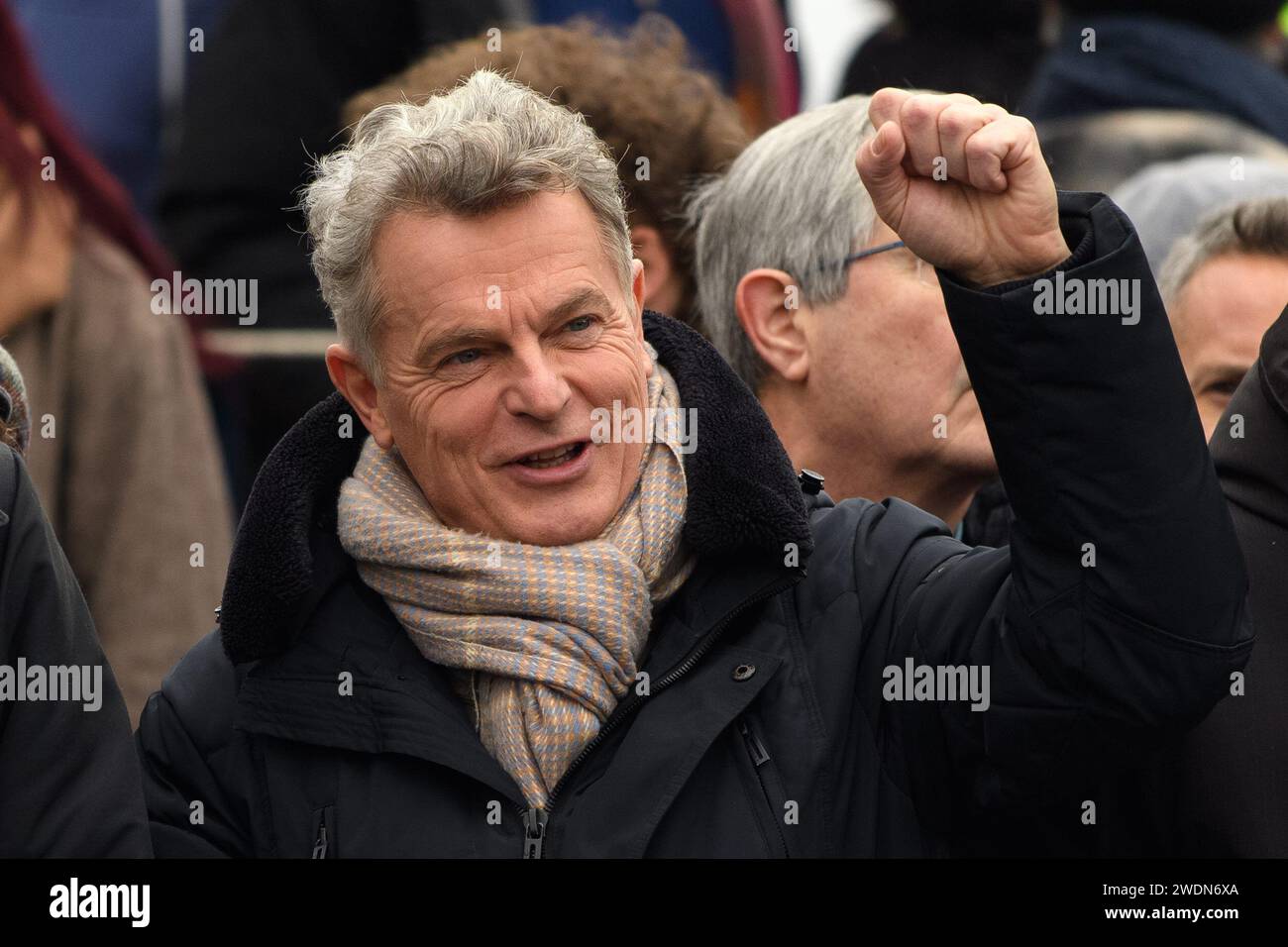 Paris, Frankreich. Januar 2024. © Julien Mattia/Le Pictorium/MAXPPP ...