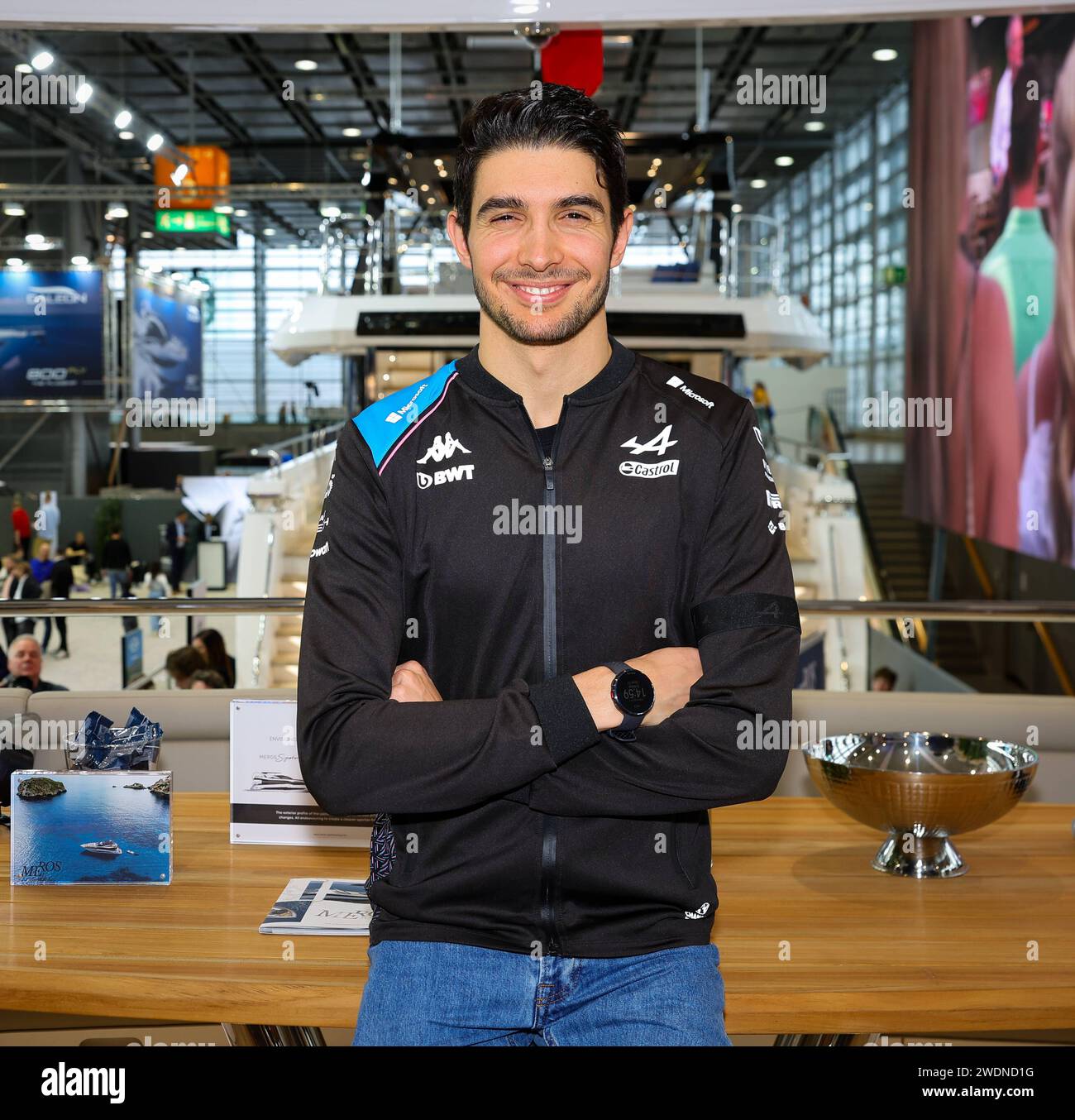 Boot 2024 PR Termin mit ALPINE Formel 1 Fahrer Esteban Ocon bei Sunseeker Mero Yacht Sharing ...